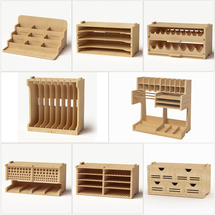 Bucasso Model Paint Rack GK10, Model Storage Rack, MDF Material,Paint